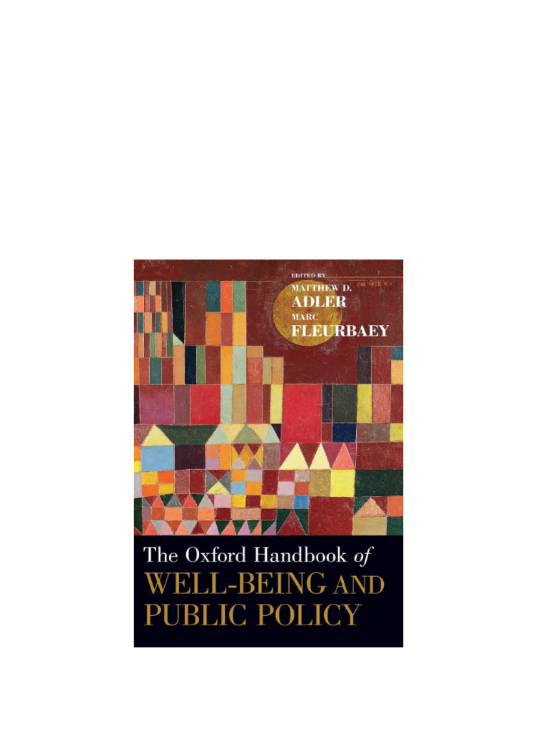 The Oxford Handbook of Well Being and Public Policy 1st Edition Matthew ...