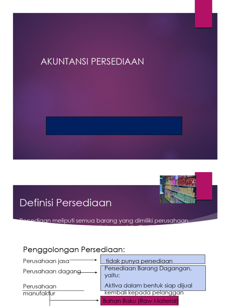 Materi Persediaan | PDF