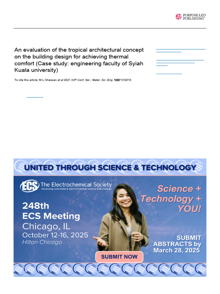 Ghassan 2021 IOP Conf. Ser. Mater. Sci. Eng. 1087 012013 | PDF | Roof | Humidity