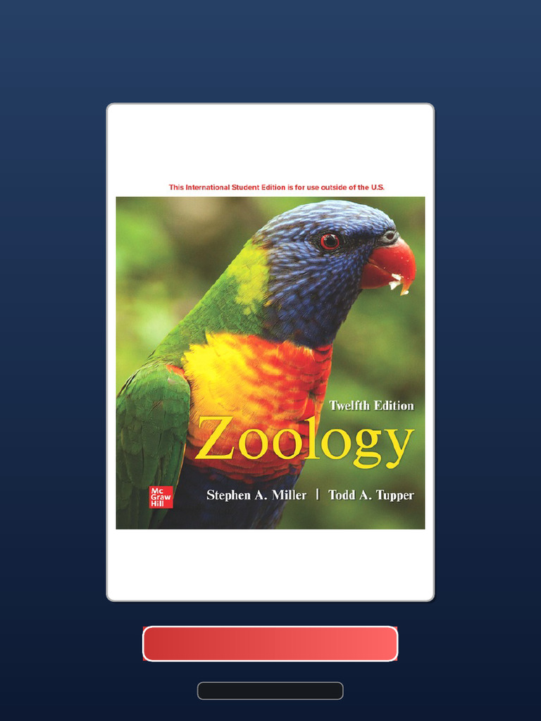 Zoology 12th Edition Stephen A Miller Todd A Tupper Digital Access | PDF | Multiple Choice | Science