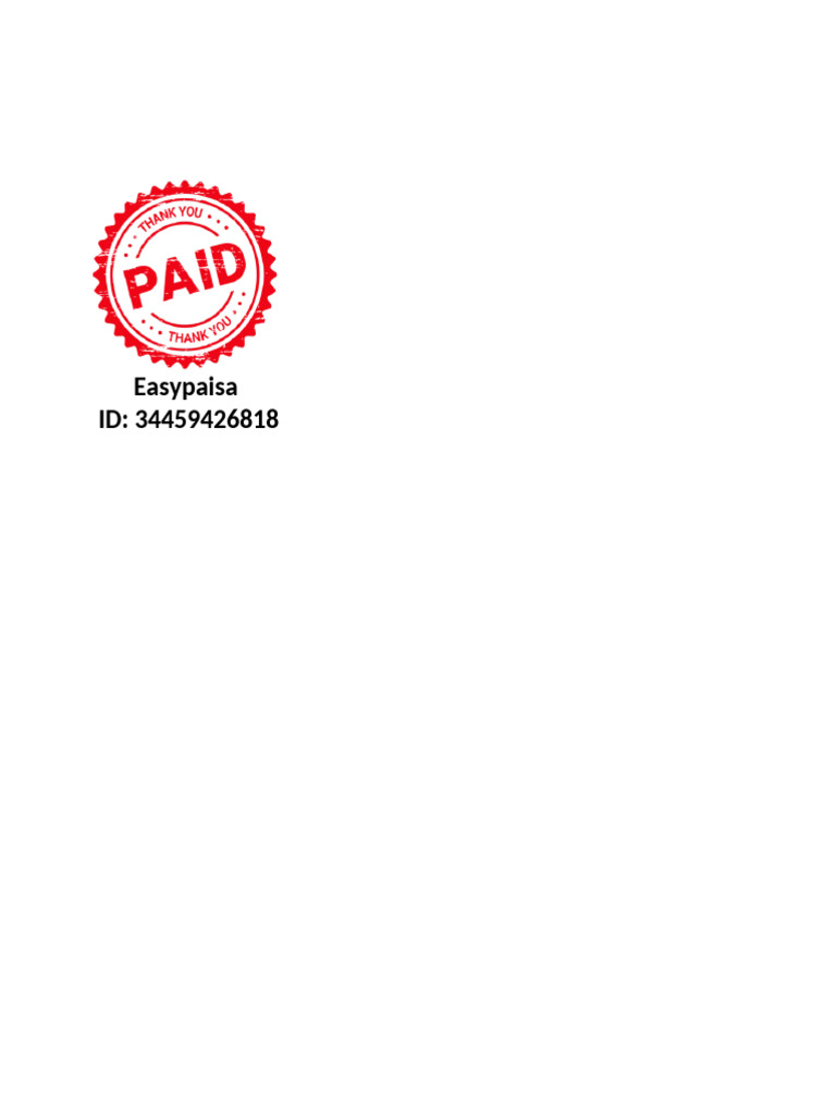 Easypaisa Paid | PDF