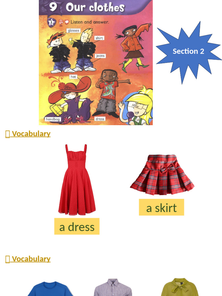 Kid's Box 2 - Unit 9 - Section 1 | PDF