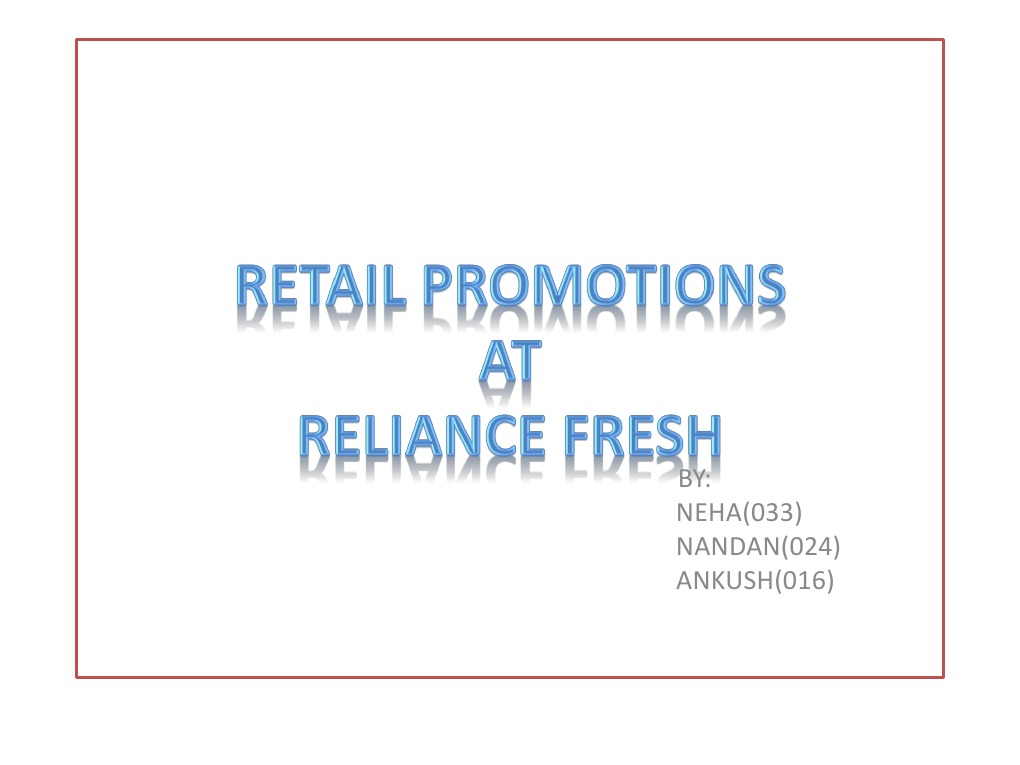 Reliance Retail: Effective Promotion Analysis | PDF