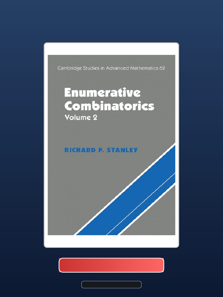 Enumerative Combinatorics Volume 2 Second Edition Richard P Stanley Digital Access | PDF ...