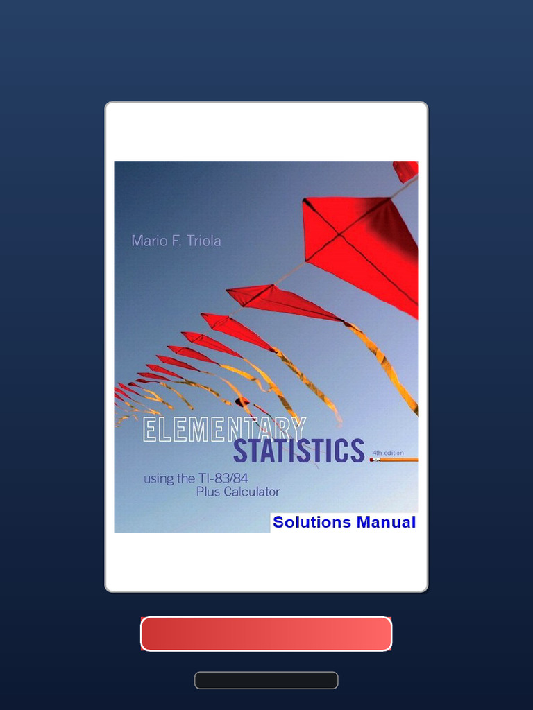 Complete Bundle Elementary Statistics Using The TI83 84 4th Edition ...