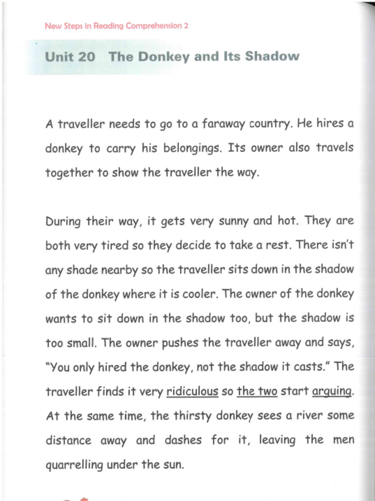 New Steps in Reading Comprehension 2 - Unit 20 | PDF