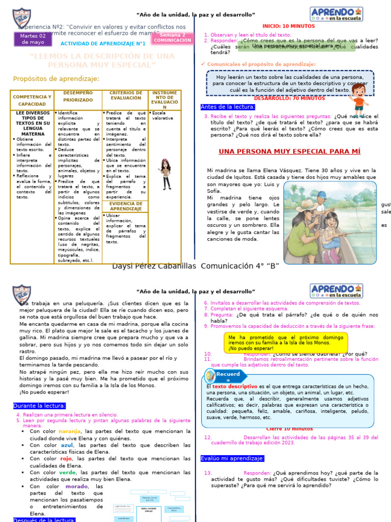 Descripción de una persona especial | PDF | Ciencia cognitiva ...