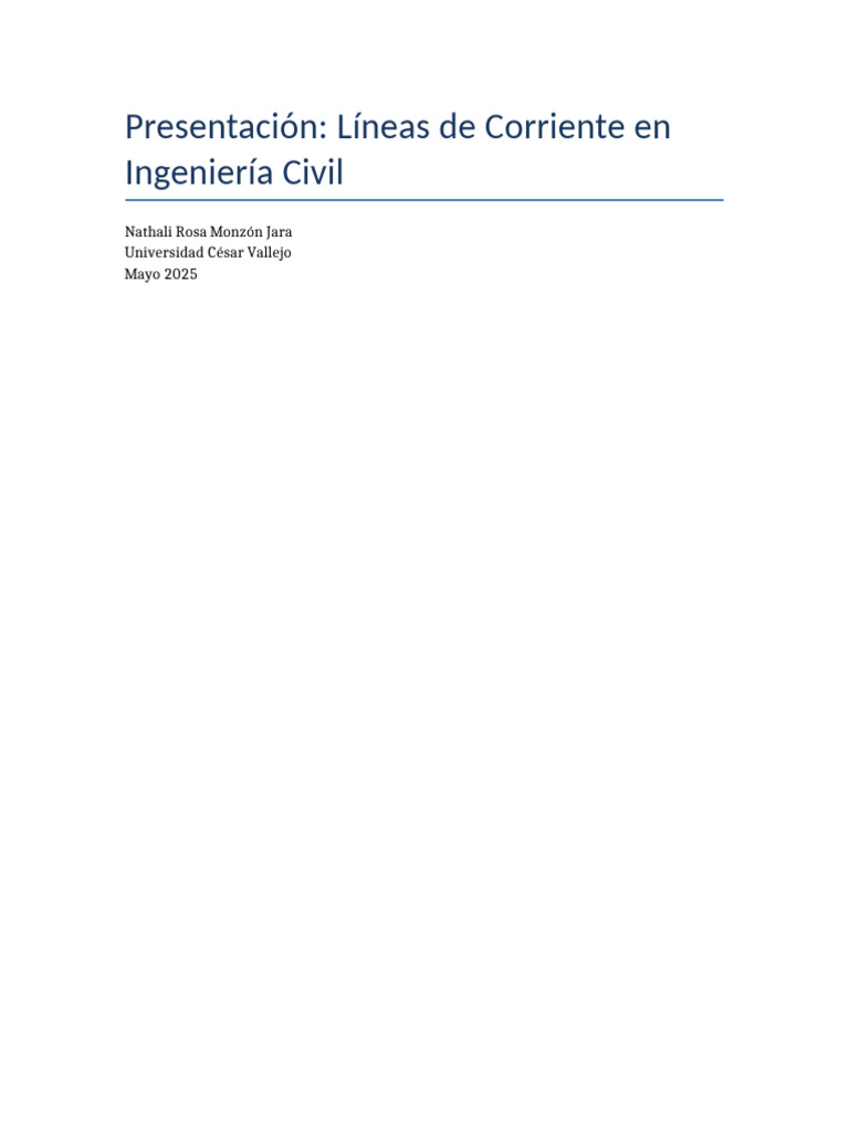 Análisis de Líneas de Corriente Hidráulicas | PDF