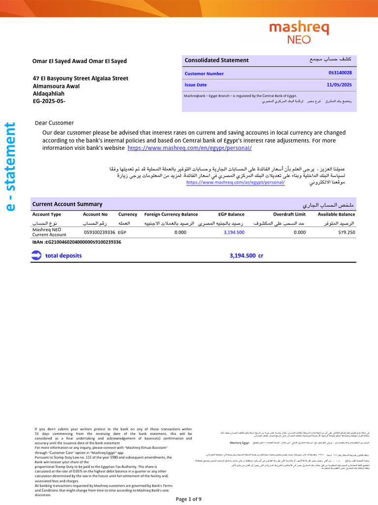 Estatement - 11 May 2025 - 1748547866415 | PDF | Transaction Account ...