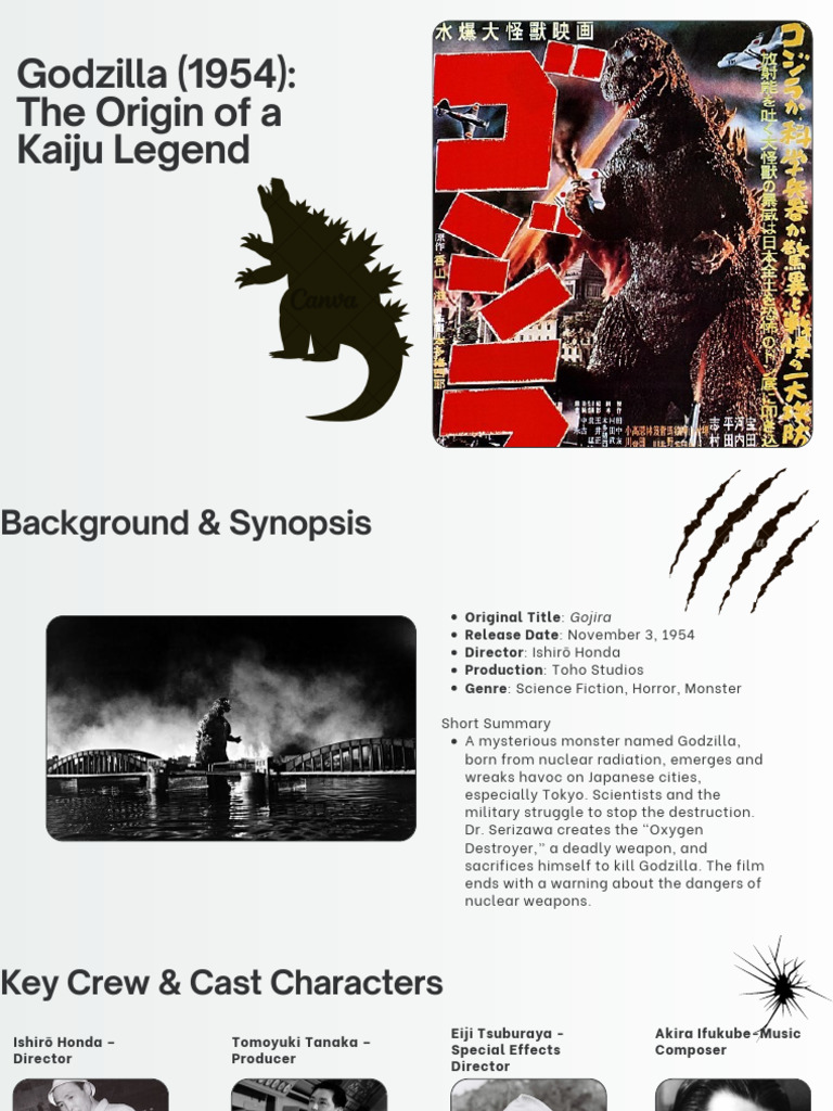 Godzilla (1954) The Origin of A Kaiju Legend PDF | PDF