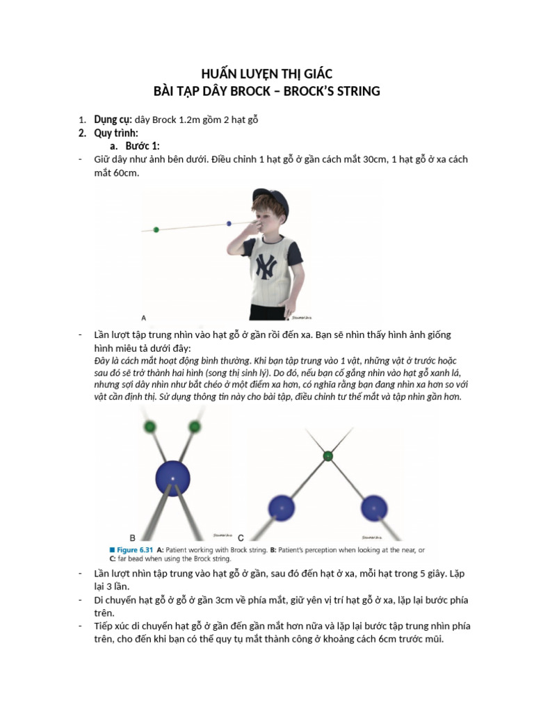 Hướng Dẫn Tập Brock's String | PDF