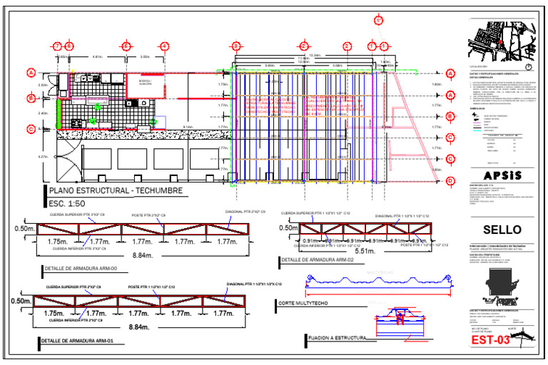 Diseño Estructural de Techumbre-Est-03 | PDF