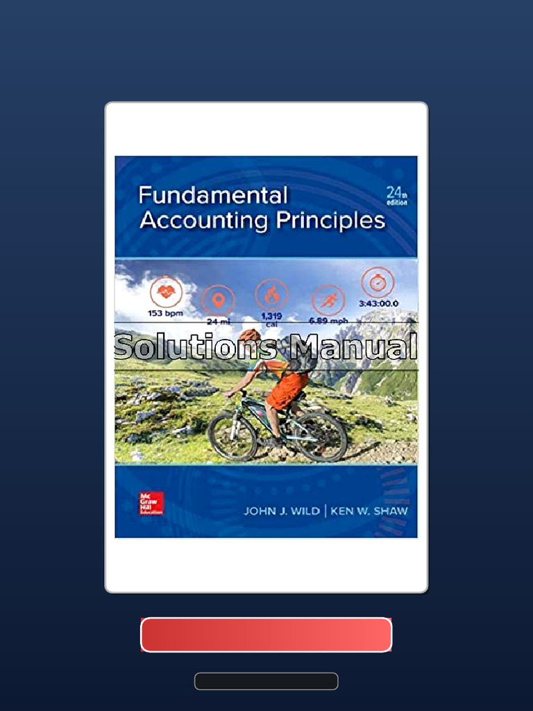 Complete Bundle Fundamental Accounting Principles 24th Edition Wild | PDF | Educational ...