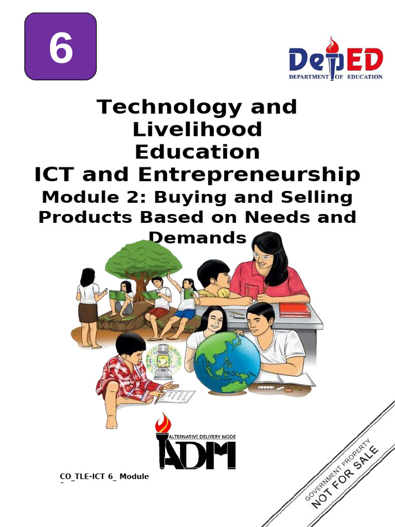 TLE ICT6 Module 2 Buying and Selling Products Based On Needs and ...