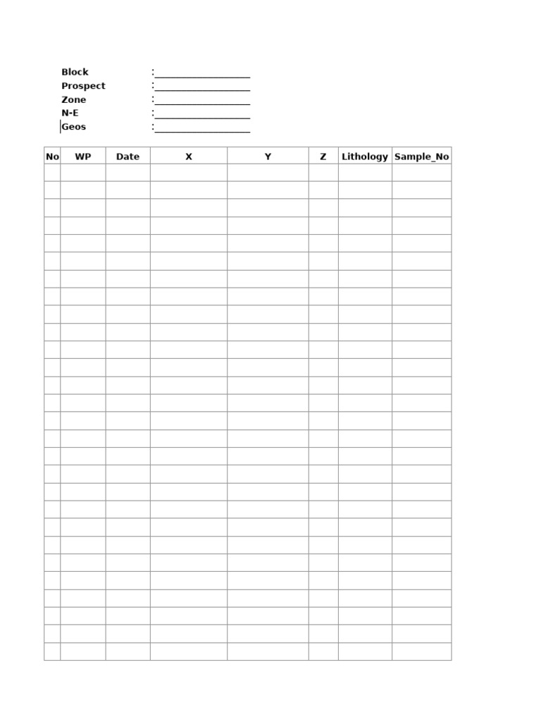 Data Traverse Form | PDF