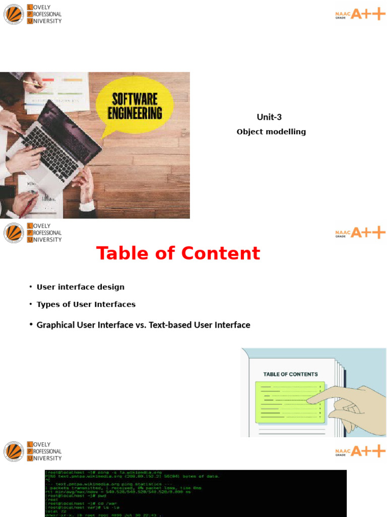 CSE320 - Unit3 - 1 User Interface Design | PDF | Graphical User Interfaces | Command Line Interface