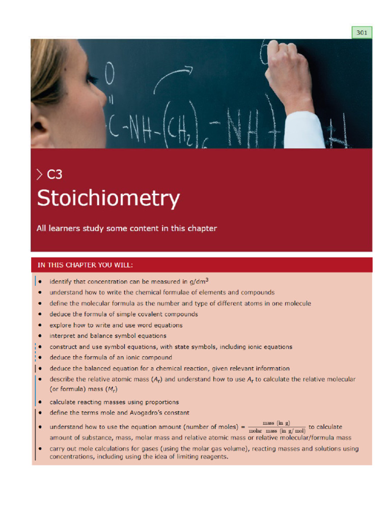 C3 - Stoichiometry | PDF