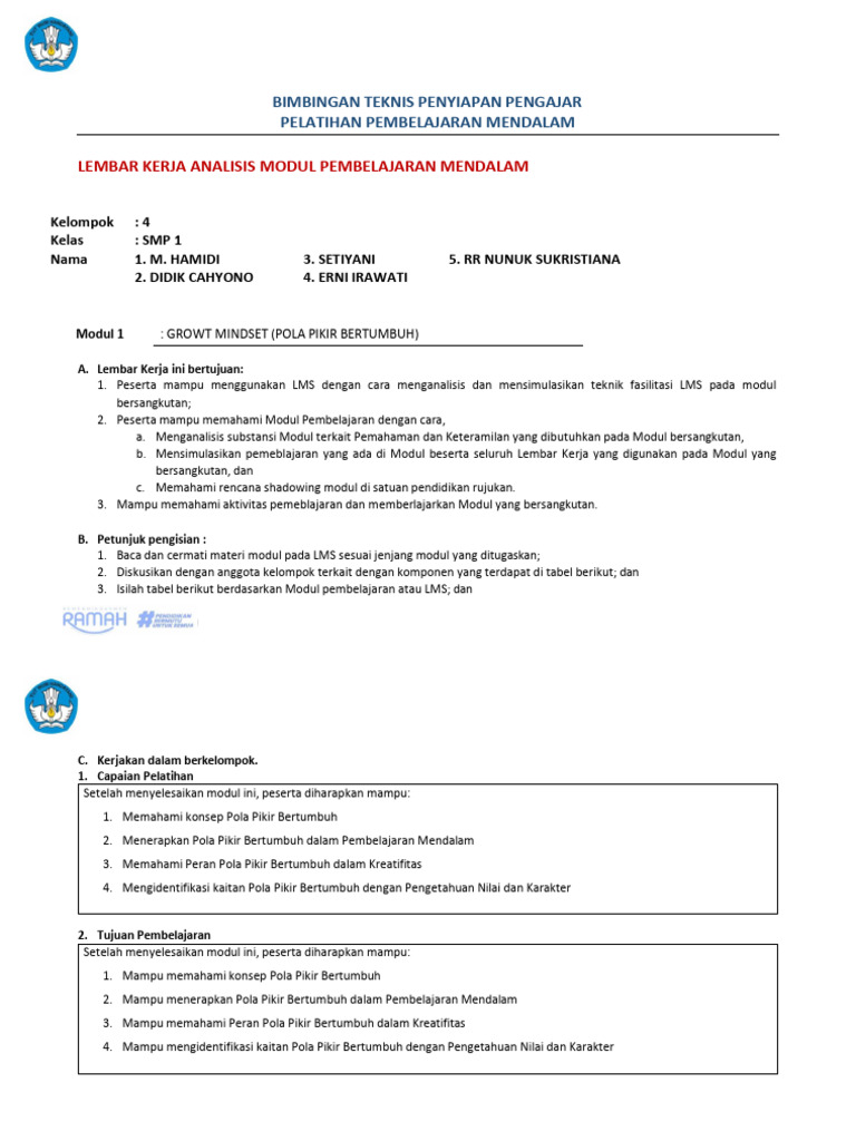 M1.1 Analisis Modul 1 (M Hamidi) | PDF