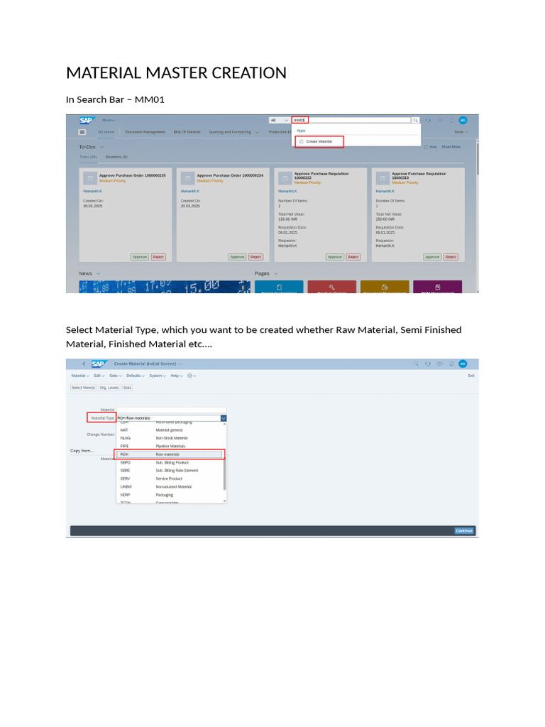 Material Master Creation Pdf Business Computing