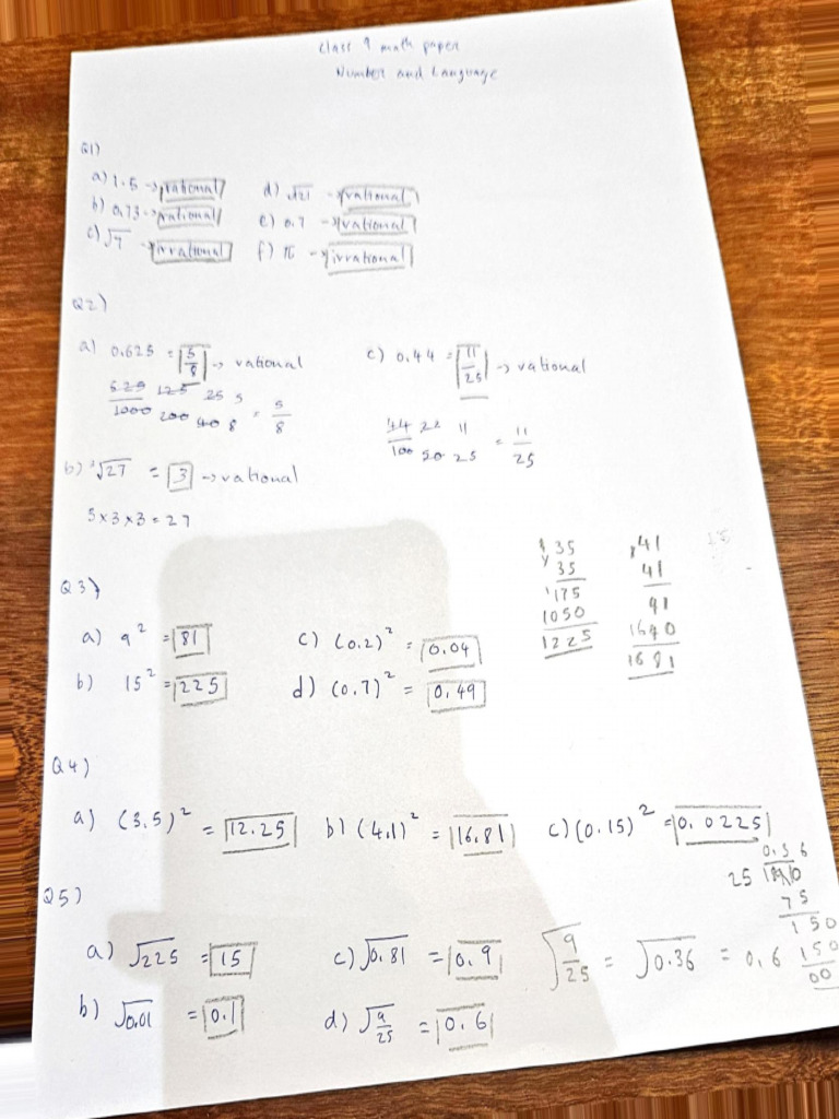 Math Numbers and Language | PDF