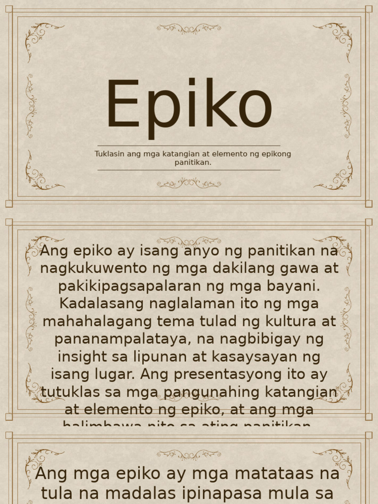 Epiko | PDF