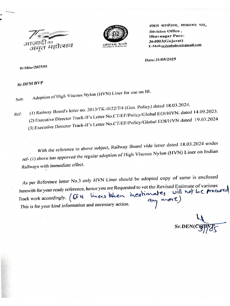HVN Liner Letter | PDF