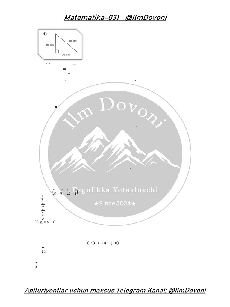 Matematika 031 | PDF