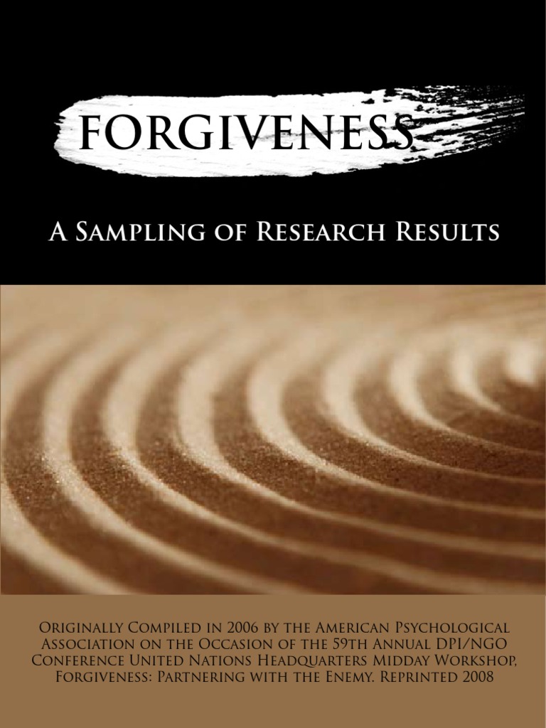 Forgiveness PDF | PDF | Forgiveness | Coping (Psychology)