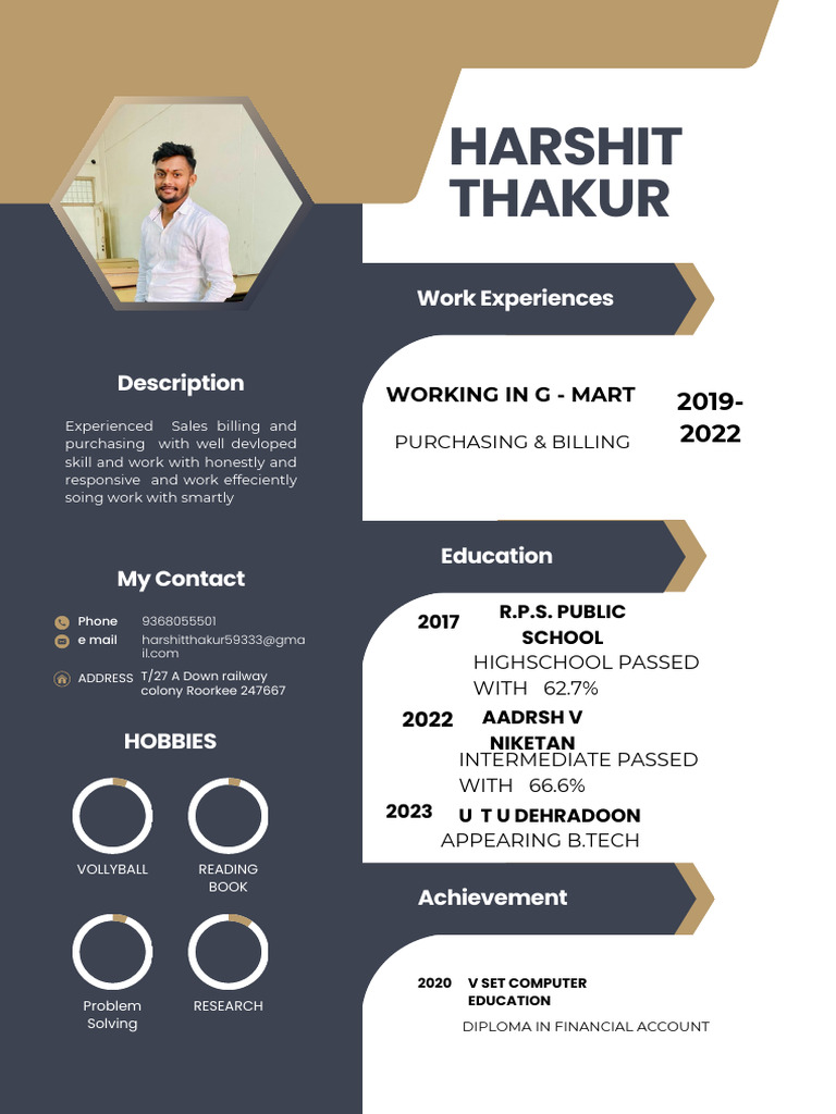 Harshit Thakur: Work Experiences Description | PDF