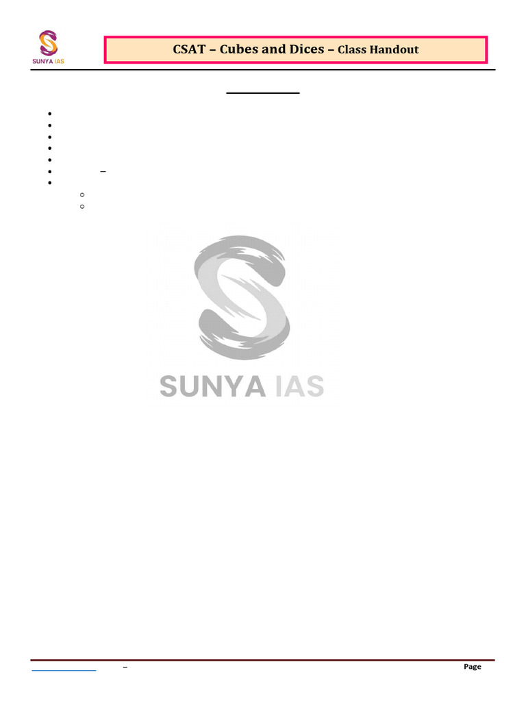 L3 Cubes and Dices - Class Handout | PDF | Polytopes