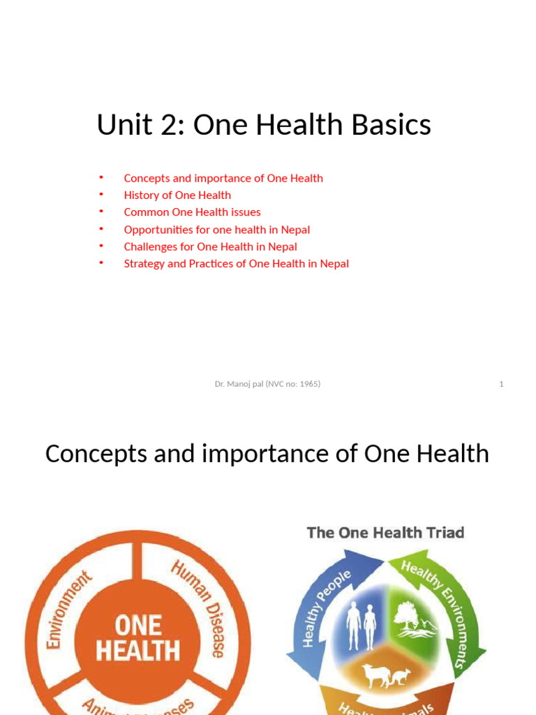 Unit 2 One Health Basics | PDF | Public Health | Medical Specialties