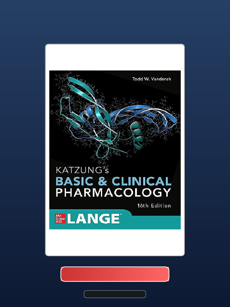 Katzungs Basic and Clinical Pharmacology 16th Edition Todd W Vanderah Digital Access | PDF ...