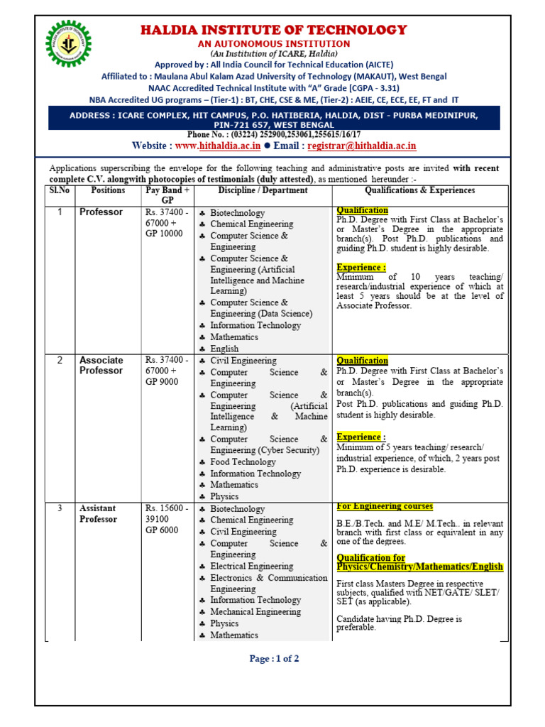 Recruitment-Advertisement June 2025 | PDF | Academic Degree | Engineering