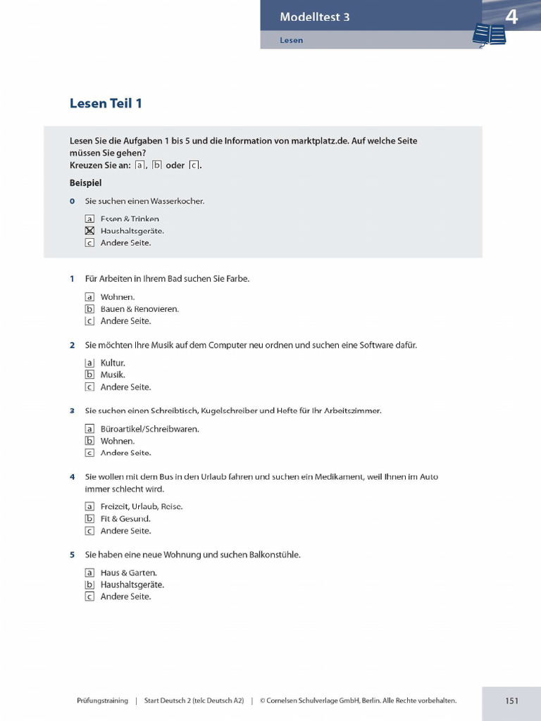 A2 Lesen 2 11-06 | PDF