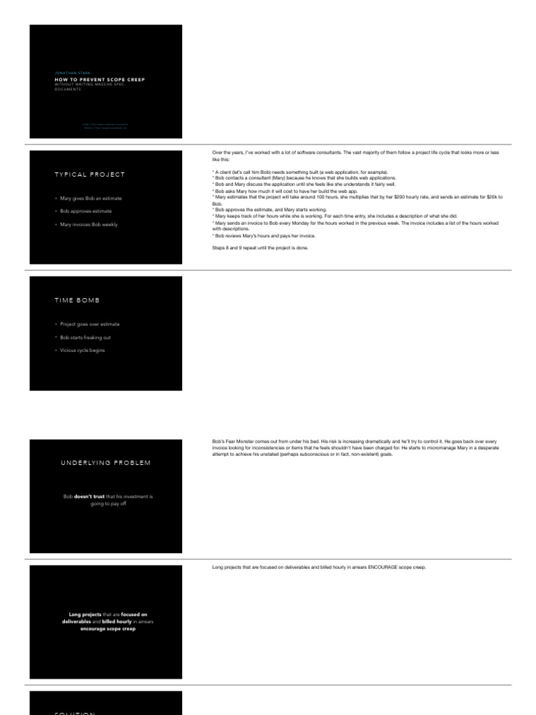 How To Prevent Scope Creep Without Writing Massive Spec Documents | PDF