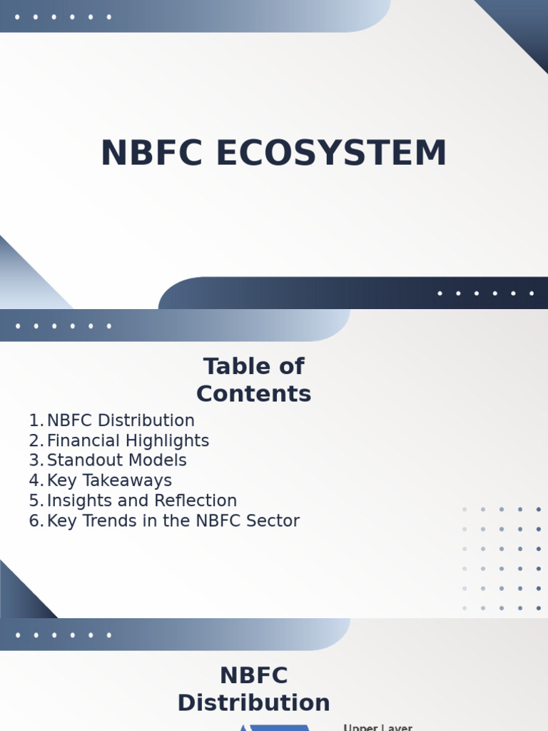 NBFC Ecosystem | PDF