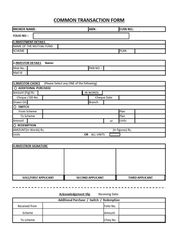 Common Transaction From Khushi Investment | PDF