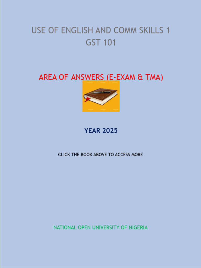 GST 101 Exam and TMA Study Guide | PDF | Reading Comprehension | Speed ...