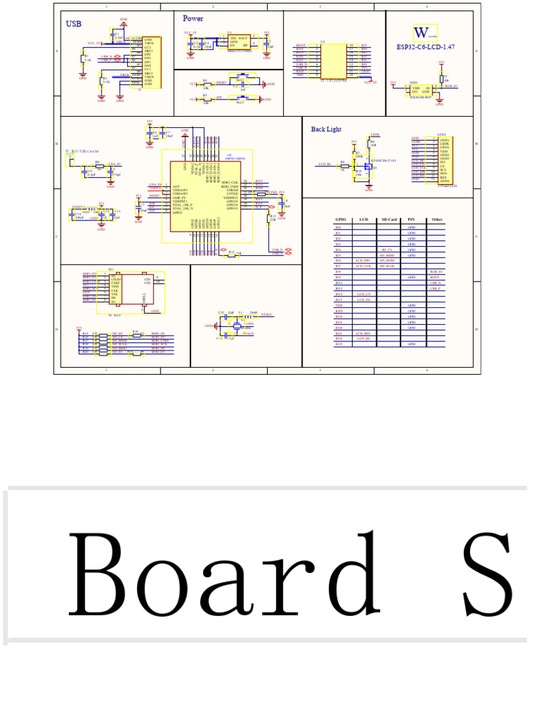 ESP32 C6 LCD 1.47 - Schemetics | PDF | Chess