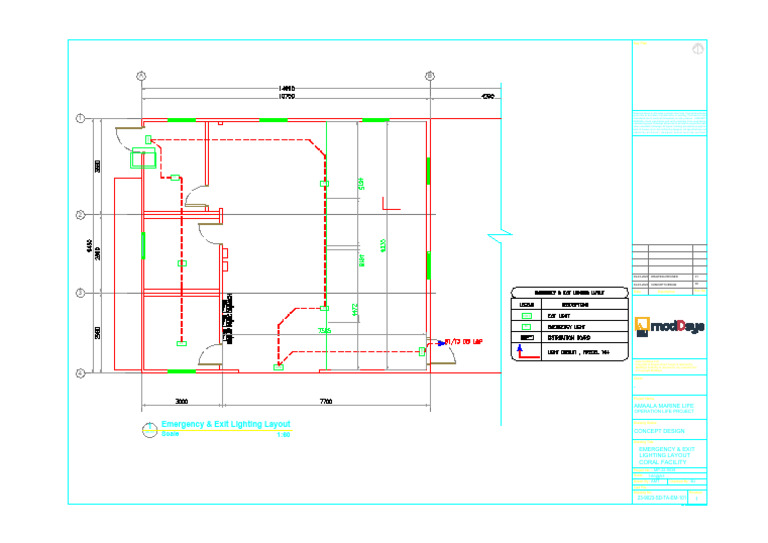 Coral Facility - Fa-Emergency & Exit Light Layout | PDF