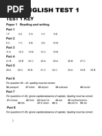 KET 4. Answers | PDF