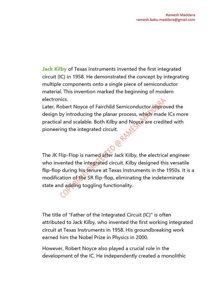 IC History and Current Trends | PDF | Integrated Circuit | Central Processing Unit