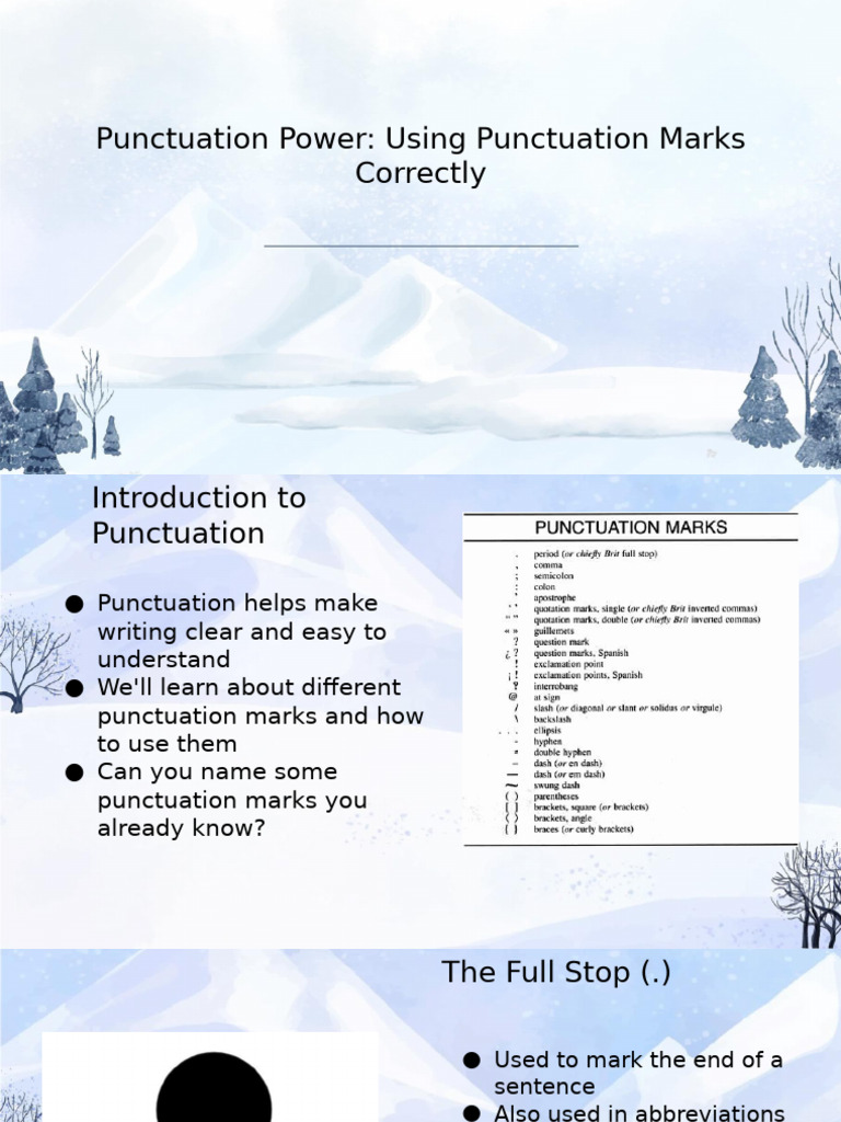 Mastering Punctuation Marks Guide | PDF | Punctuation | Quotation Mark