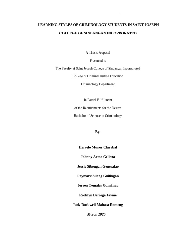 Final Output Maam Yan | PDF | Learning Styles | Learning