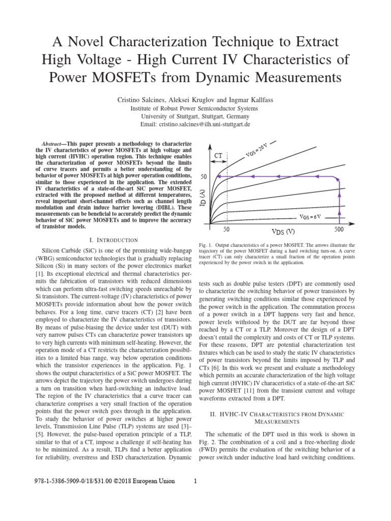 A Novel Characterization Technique to Extract High Voltage - High ...