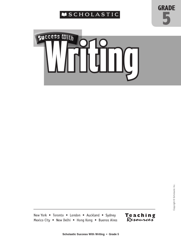 Writing Grade 5 | PDF | Adverb | Subject (Grammar)