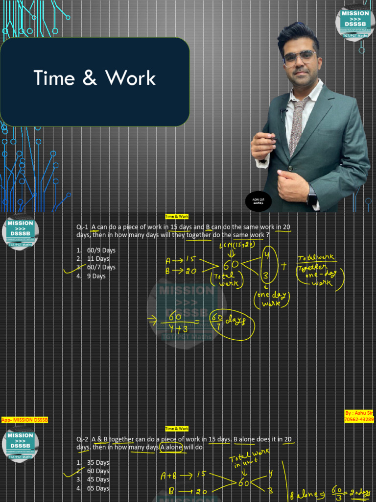 Lec-1,2,3 (Time & Work) PDF - 60421222 - 2025 - 05 - 25 - 13 - 27 | PDF | Mobile App | Ios