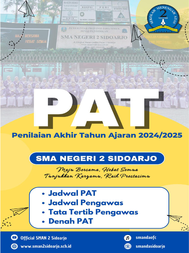 Pengawas-Jadwal, Tatib, Denah PAT 2024-2025-Smanda | PDF