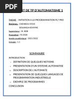 Notice d'utilisation du logiciel PL7-PRO | PDF | Entrée/Sortie ...