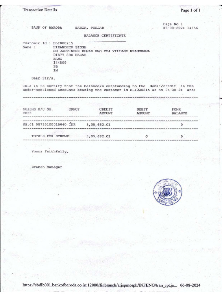 Bank of Baroda - Page-0024 | PDF